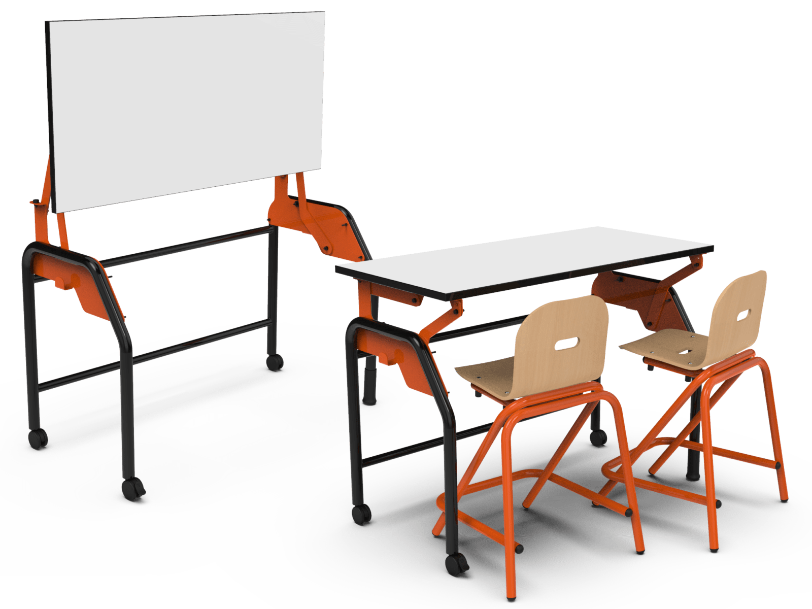 Classe flexible : la table Biplan pour optimiser votre espace